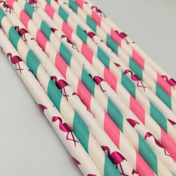 Flamingo Straws - Etsy