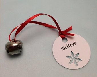Holiday Believe Favor: Polar Express Bell with Believe Tag and | Etsy