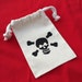 Pirate Favor Bags: Drawstring Pirate Party Bags, Muslin Pirate Goody ...