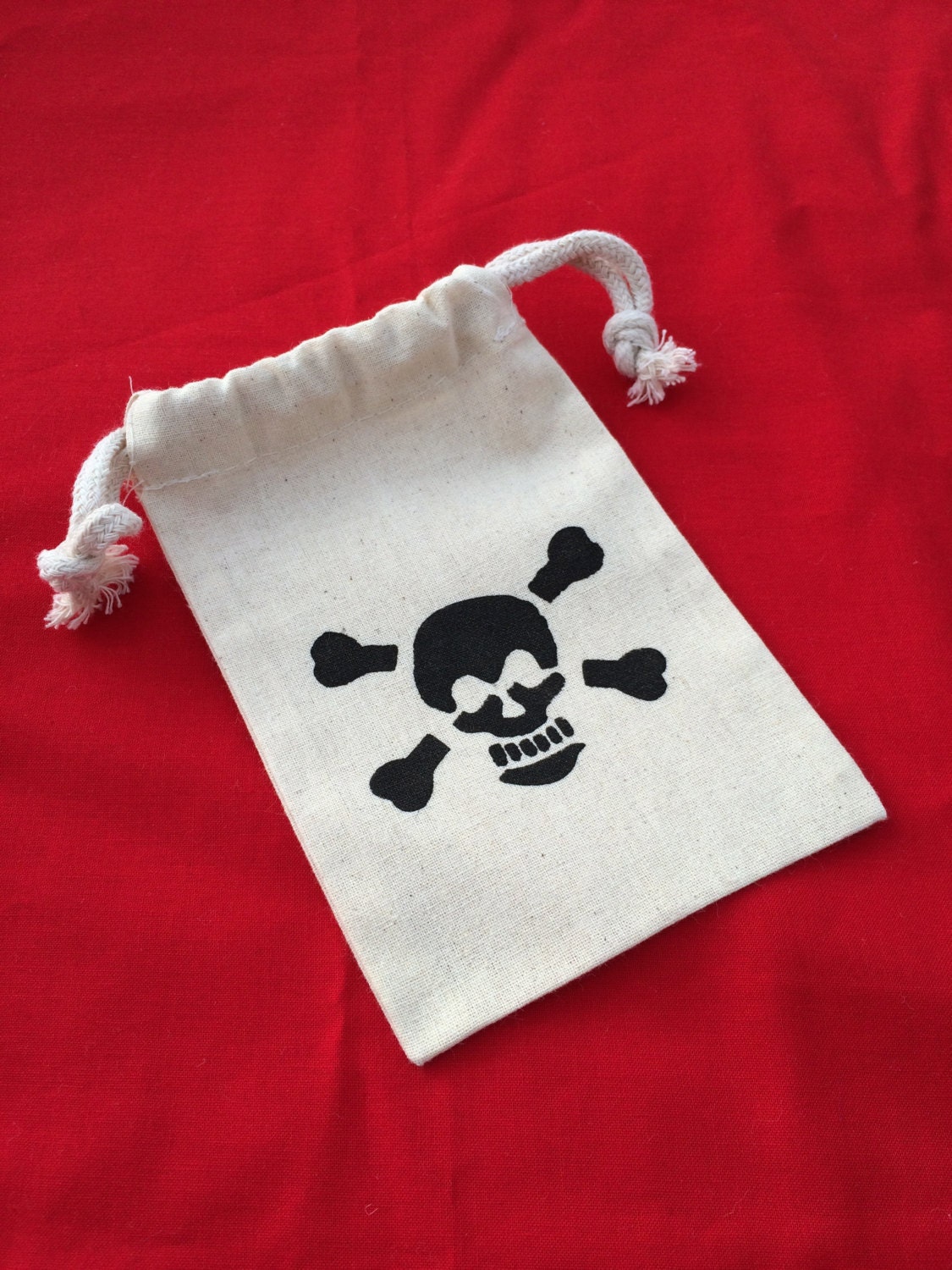 Pirate Favor Bags: Drawstring Pirate Party Bags, Muslin Pirate Goody ...