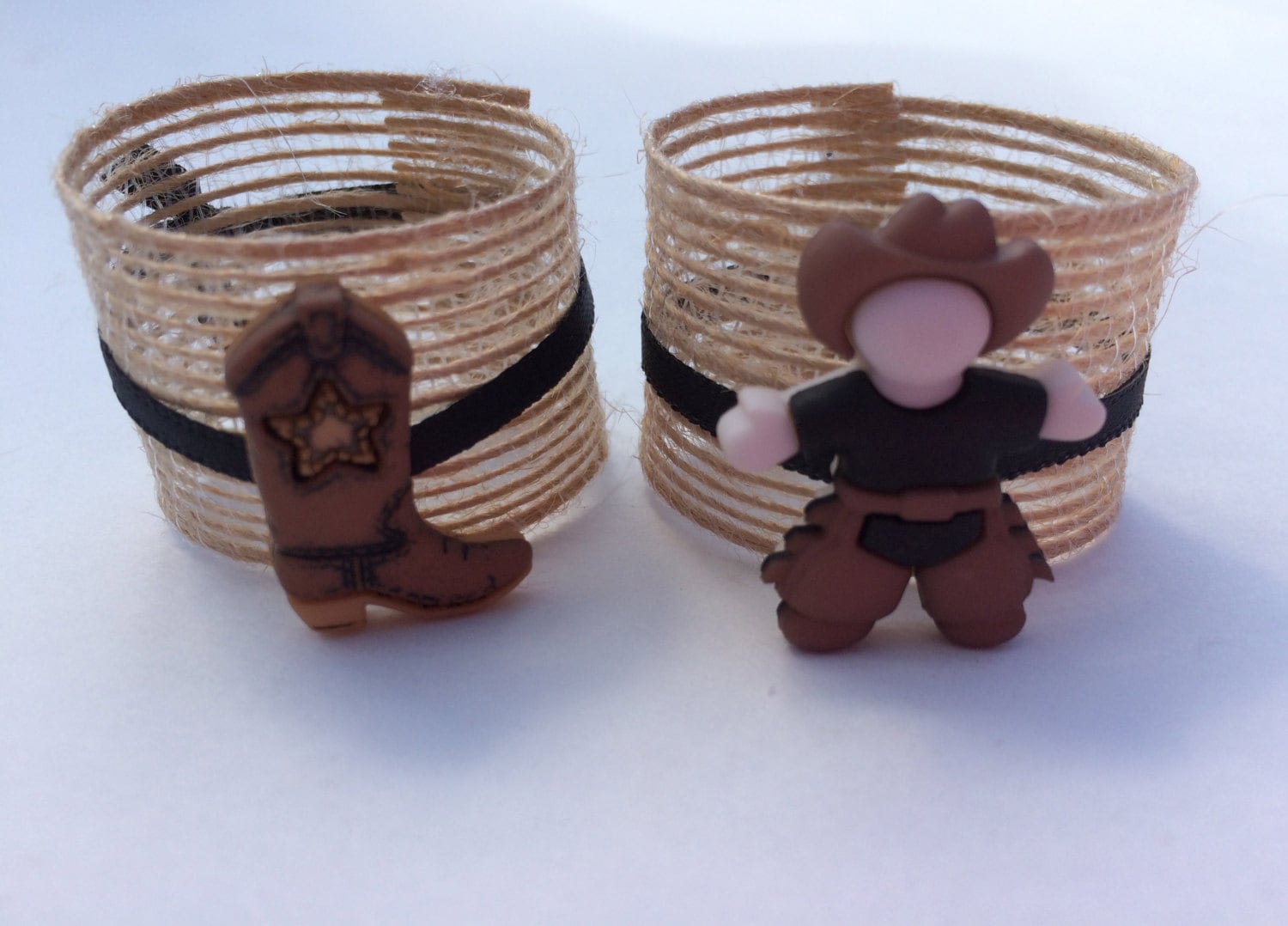 Western Theme Napkin Rings: Party Napkin Rings With Cowboy - Etsy