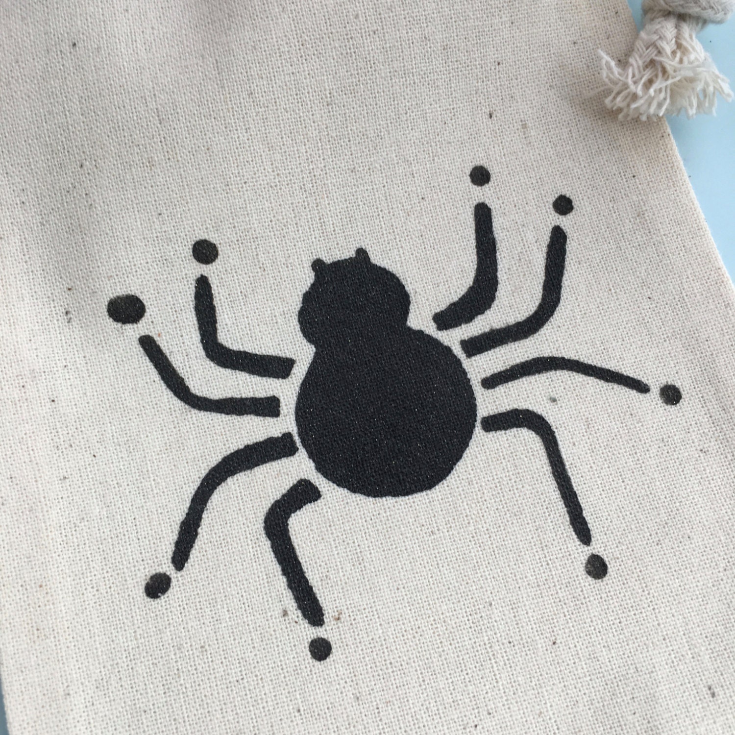 Bug Party Favor Bags: Muslin Bags With Insect Designs - Spider ...