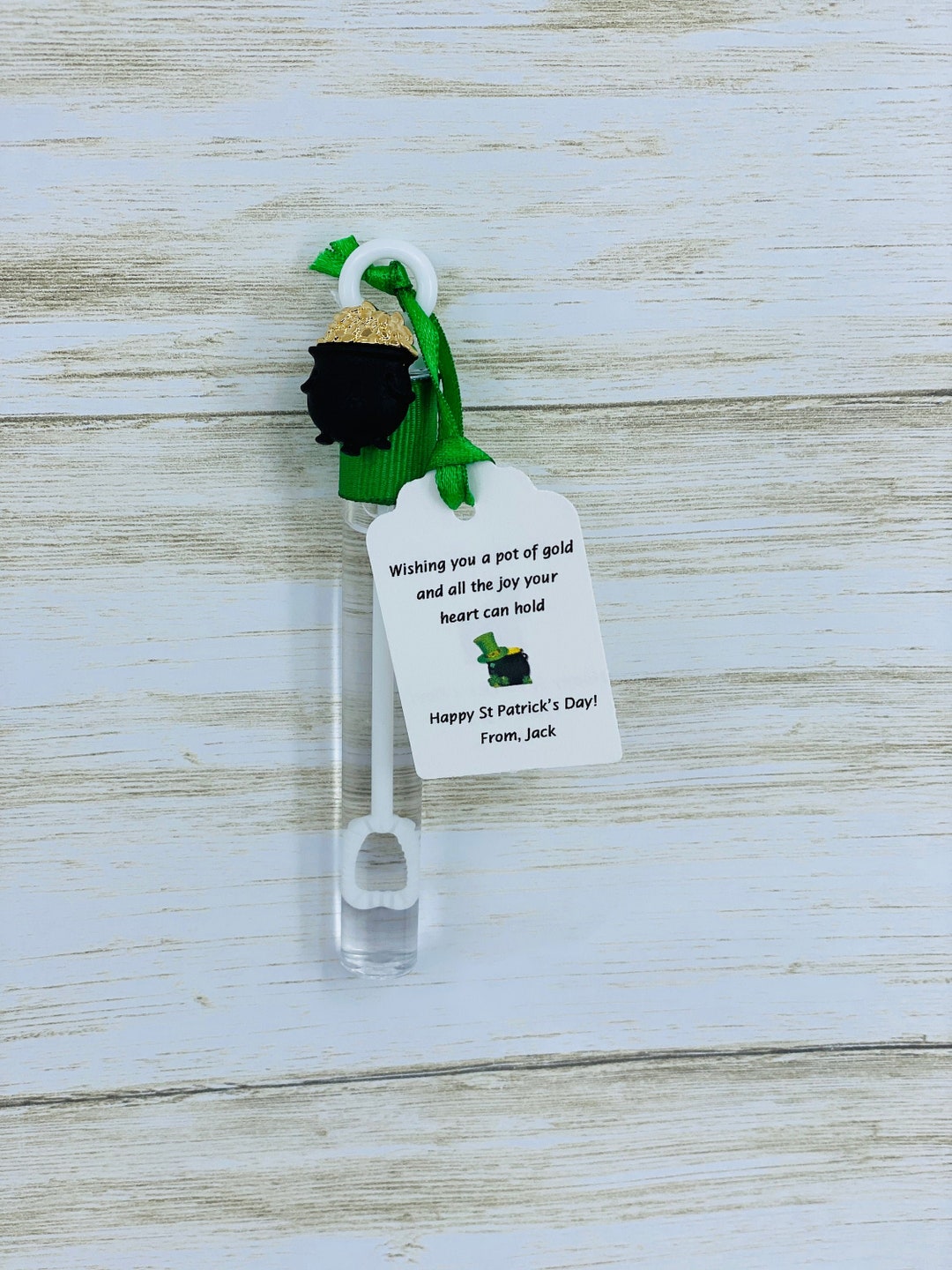 St Patricks Day Class Favor, Pot of Gold Bubbles Class Favor, Classroom ...