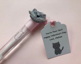 Valentine's Class Favor, Dog Valentine Bubbles Class Favor, Classroom ...