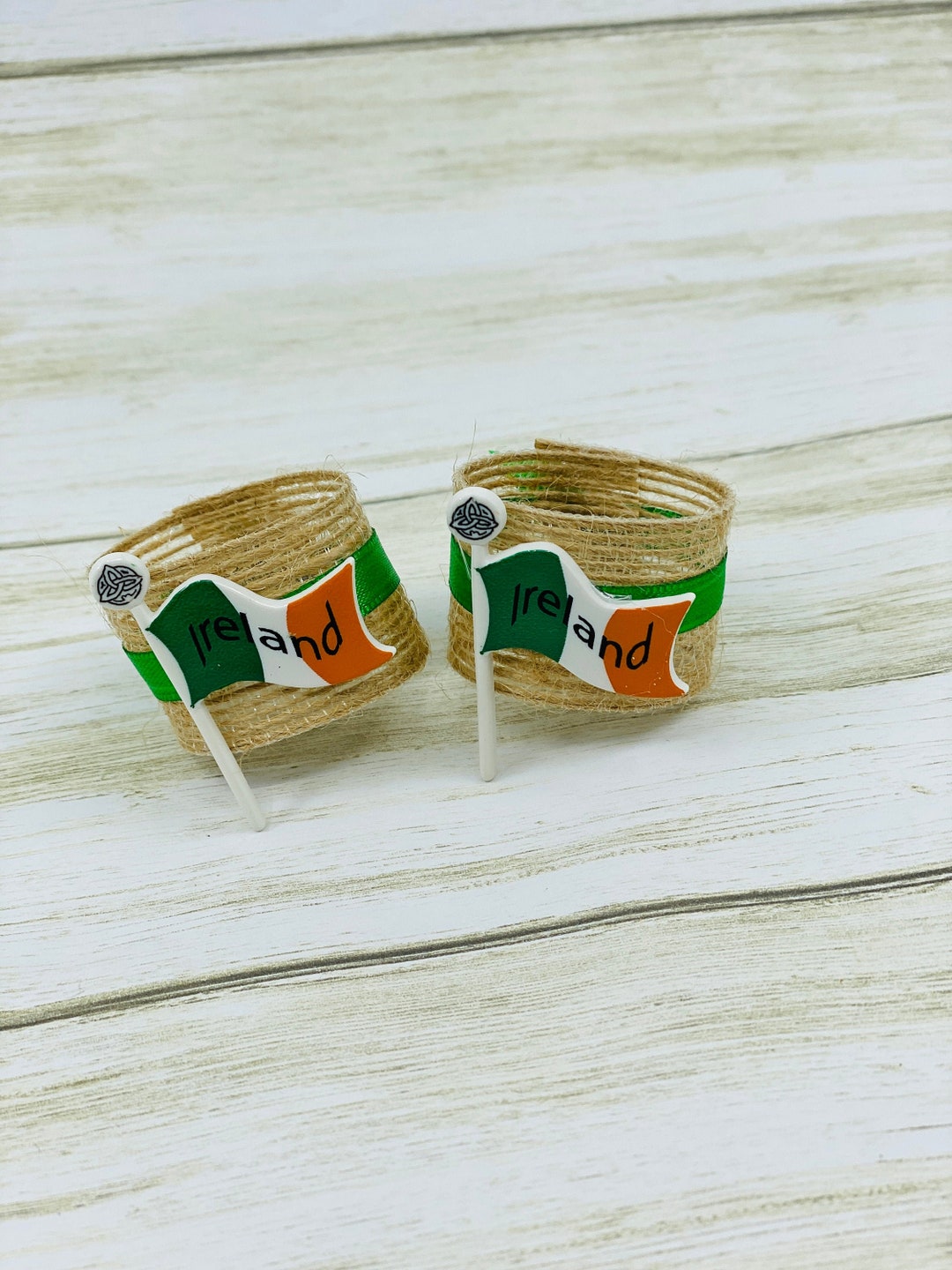 Irish Flag Napkin Rings: St Patricks Day Party Tableware - Etsy