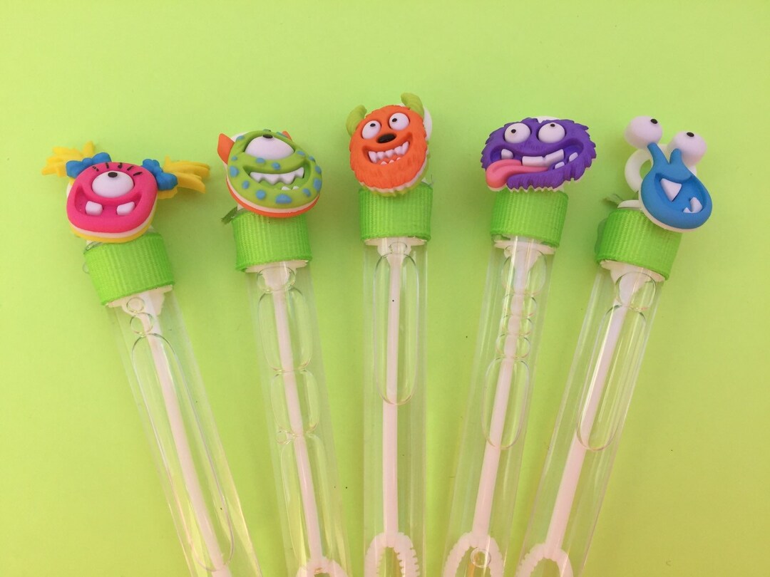 Monster Bubble Wand Party Favors - Etsy