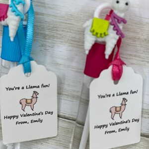 Valentine's Class Favor, Llama Valentine Bubbles Class Favor, Classroom ...