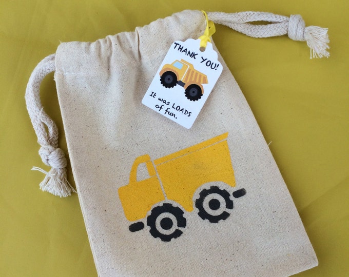 Construction Party Favor Personalized Tag - Etsy