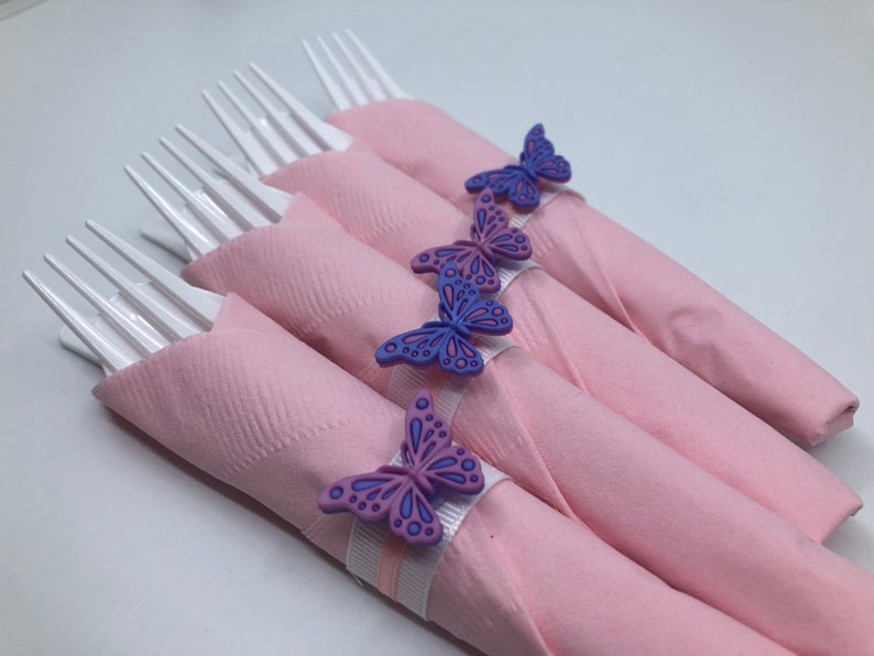 Butterfly Themed Party Cutlery, Butterfly Flatware, Butterfly ...