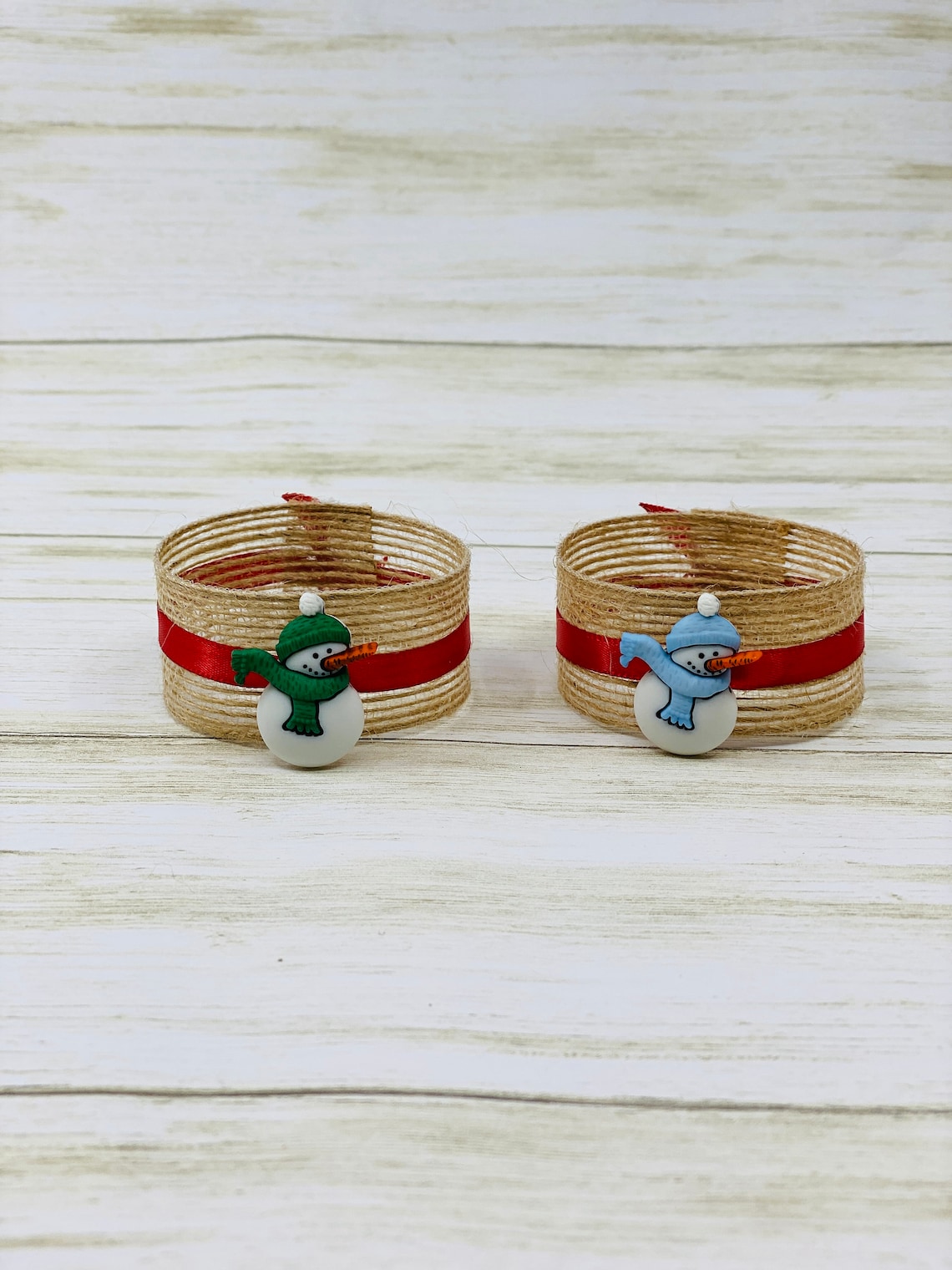 Snowman Napkin Rings Christmas Napkin Rings Holiday Party - Etsy
