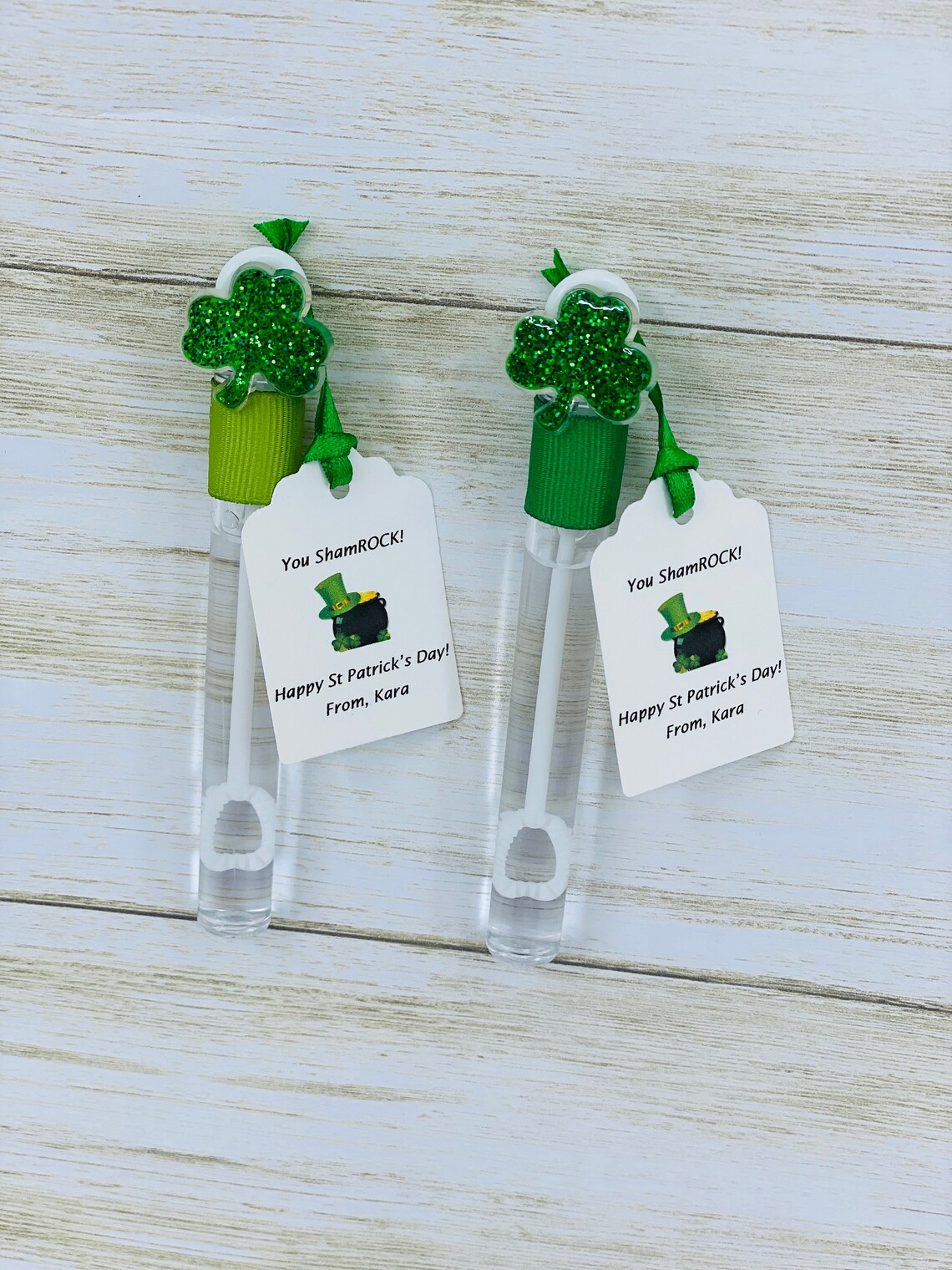 Shamrock Bubbles: St Patricks Day Class Favor - Etsy