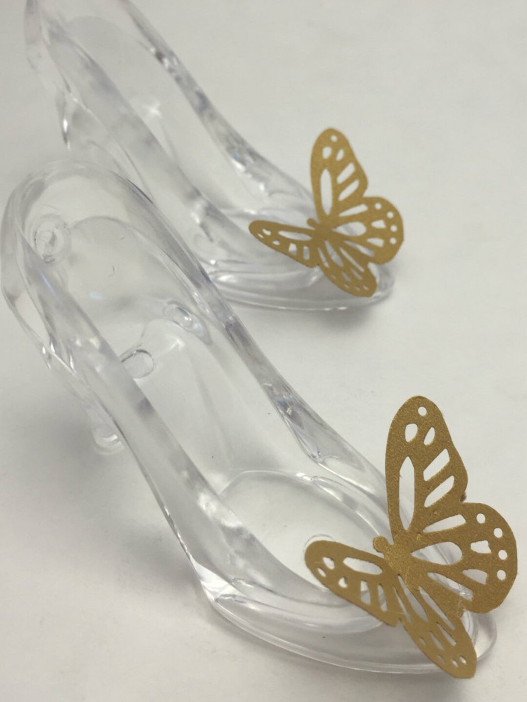 Cinderella Party Favors: Cinderella Glass Slipper and Gold Butterfly ...
