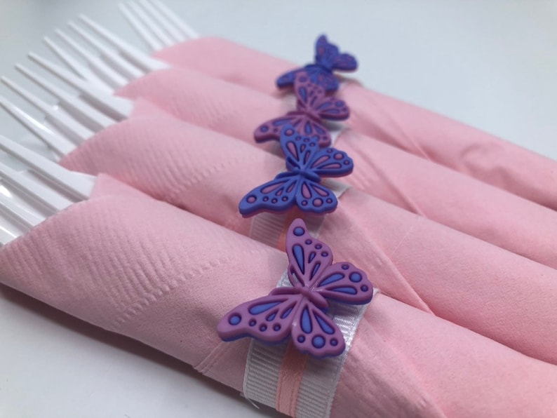 Butterfly Themed Party Cutlery, Butterfly Flatware, Butterfly ...