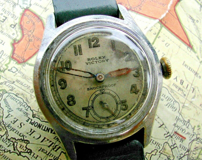 ROLEX VICTORY WATCH From Circa 1942 WW2. Totally Original, Runs Well ...