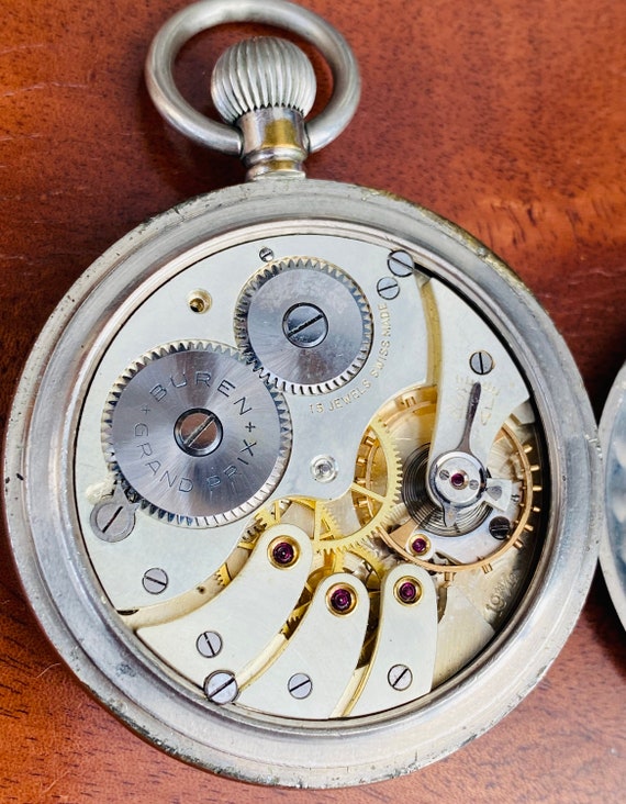 WW2 BRITISH MILITARY Buren Grand Prix GSTP Pocket Wat… - Gem