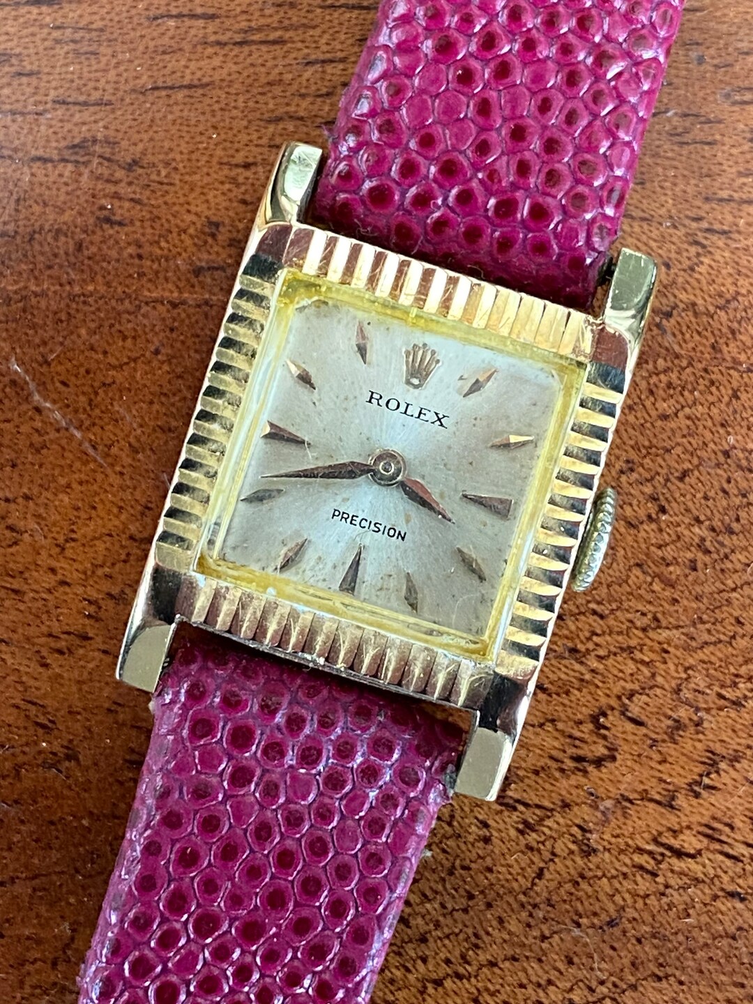 ROLEX 18k GOLD COCKTAIL Watch With Fluted Bezel. Reference 9356 ...