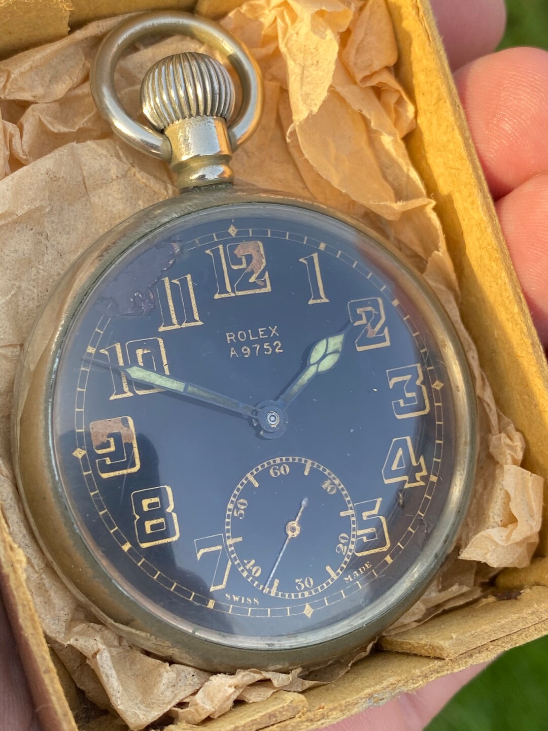 ROLEX BRITISH MILITARY WW2 Pocket Watch in Original Box With - Etsy