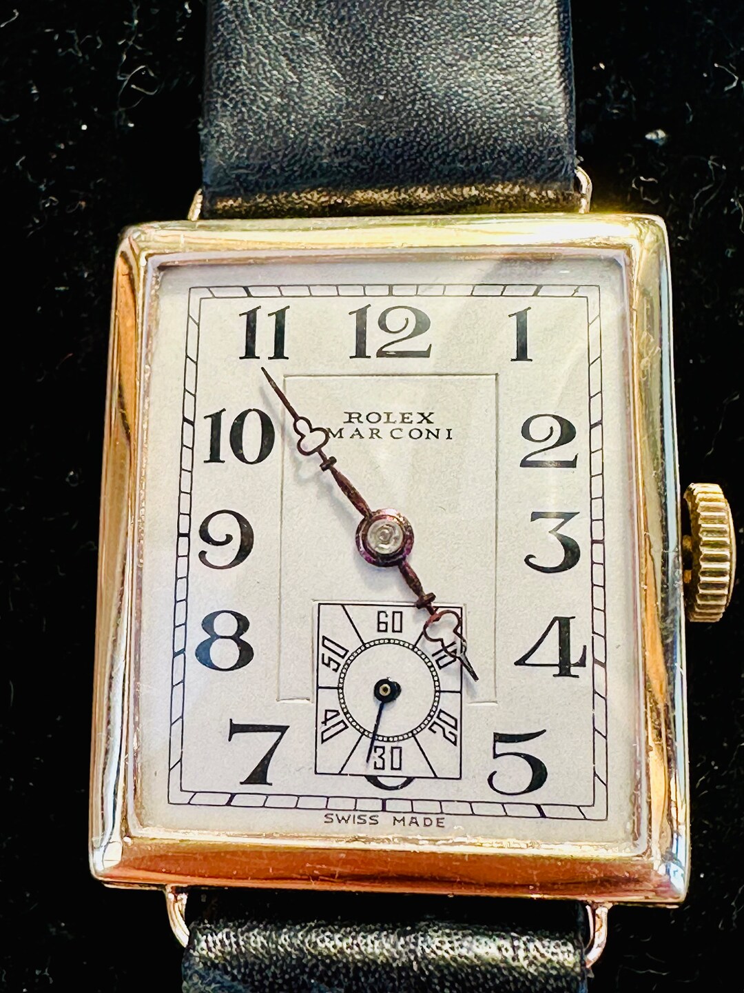 1930 ROLEX Marconi 9K Solid Gold Dress Watch in Original Box, Serviced ...