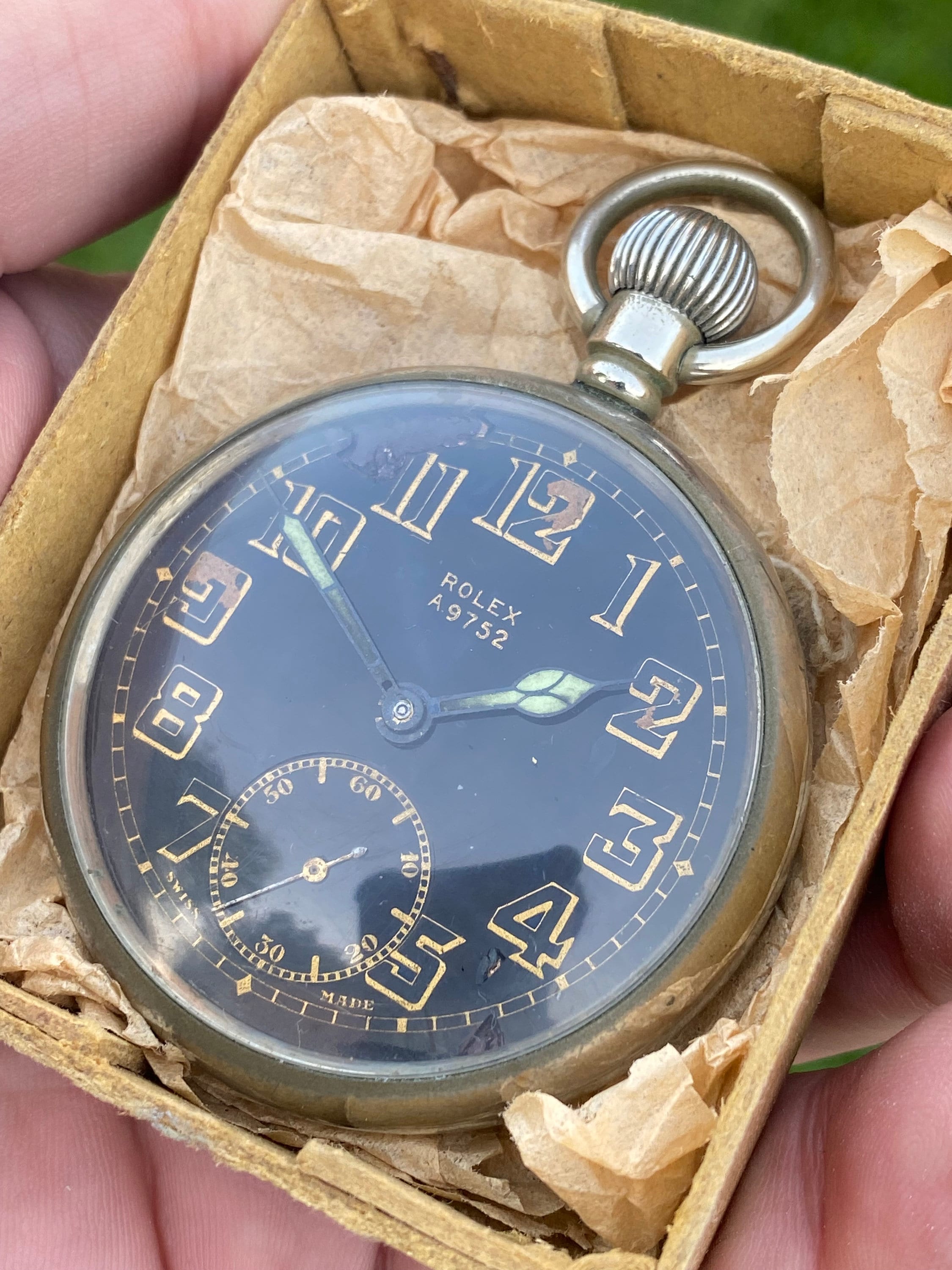 ROLEX BRITISH MILITARY WW2 Pocket Watch in Original Box With - Etsy