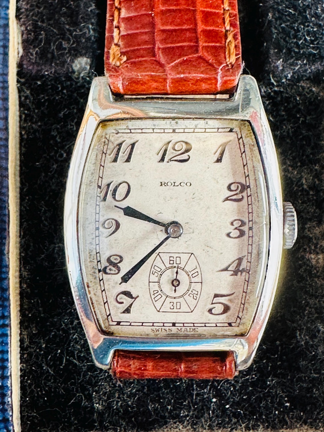 Rolex Rolco 1928, Sterling Silver Dress Watch in Original Box. Serviced ...