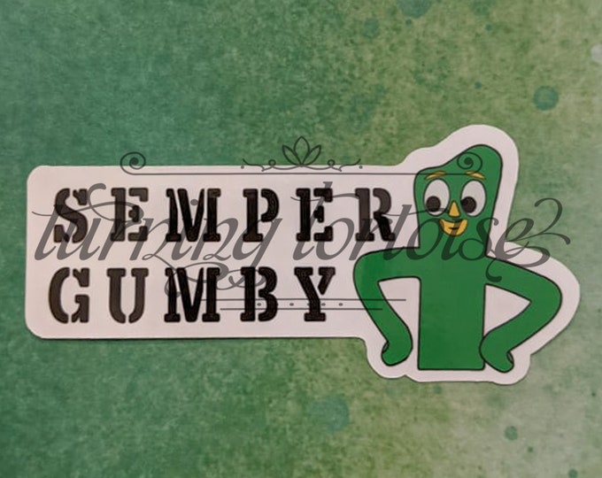 Semper Gumby Sticker - Etsy