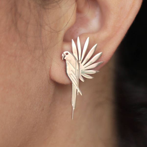 Parrot Earrings - Etsy