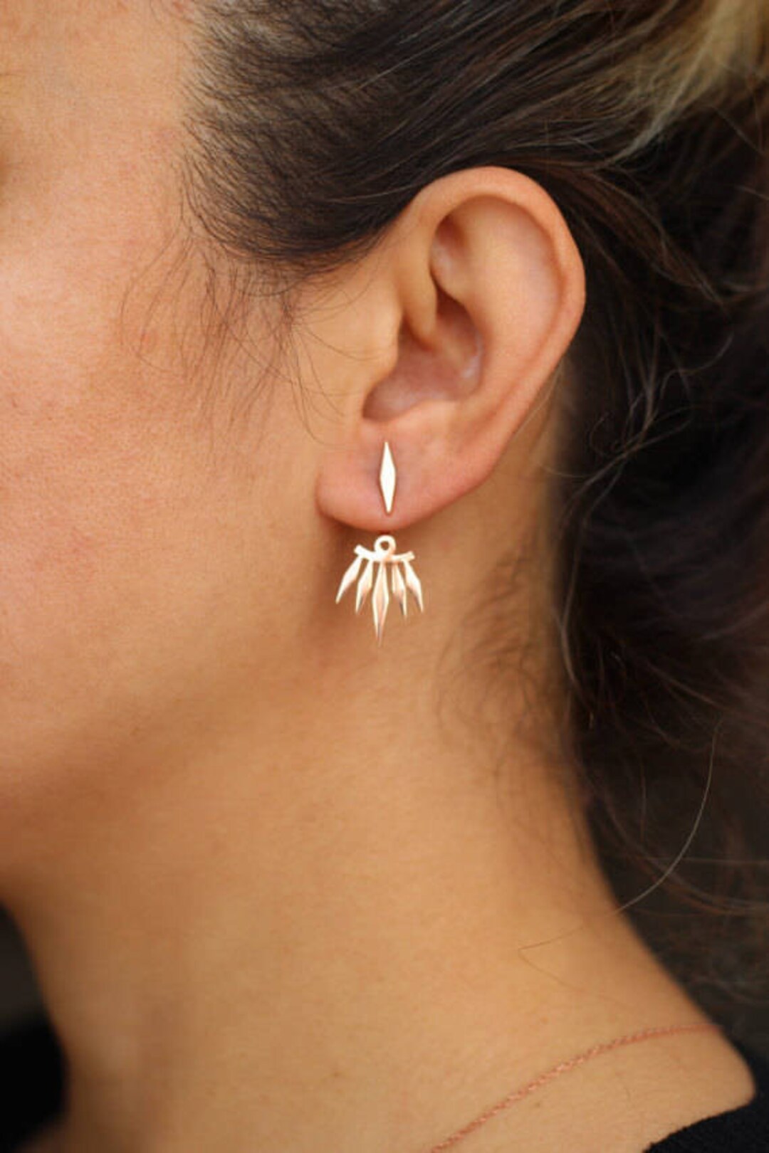 Evil Eye Ear Jacket / 14K Gold - Etsy