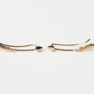 Arrow Ear Cuffs /arrow Climbers/ Sterling Silver Pair - Etsy