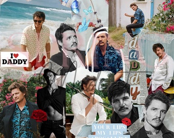 Pedro Pascal Photo Collage 20oz Tumbler Wrap PNG - Etsy
