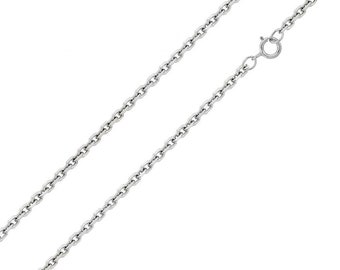 Sterling Silver Rolo Chain 925 Silver O Link Chains Jewelry Making ...