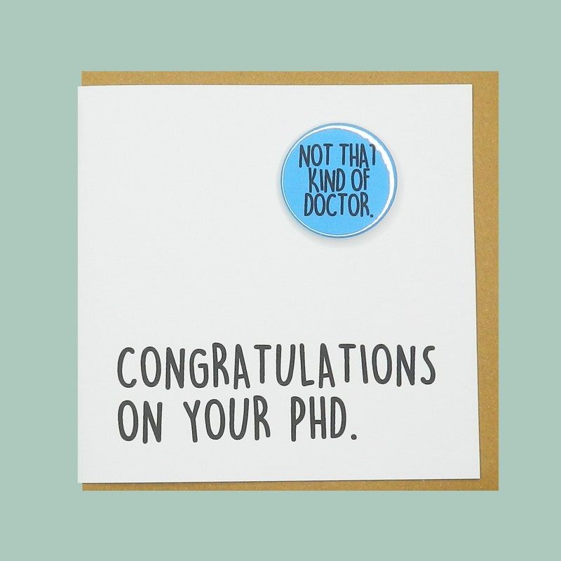 Phd Graduation Card - Etsy