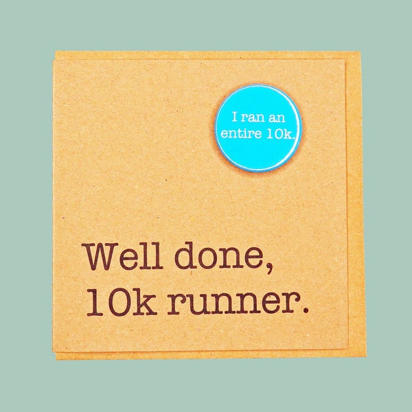 Runner Congratulations Card - Etsy