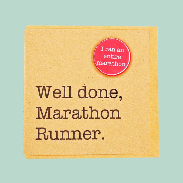 Runner Congratulations Card - Etsy