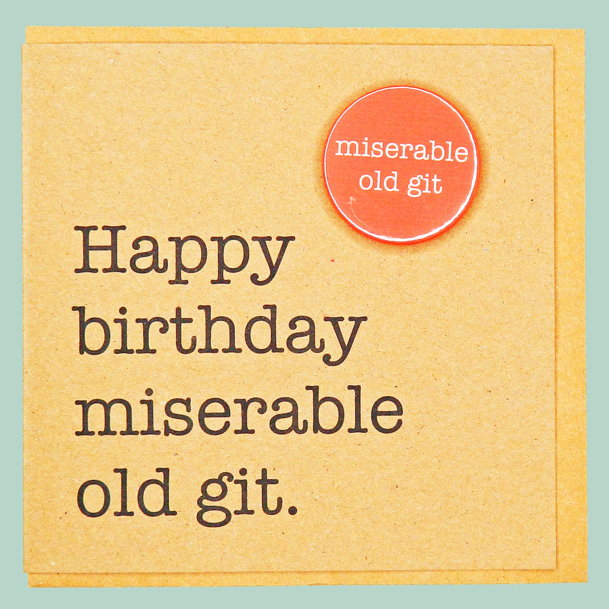 Happy Birthday Miserable Old Git. Funny Handmade Teddy | Etsy