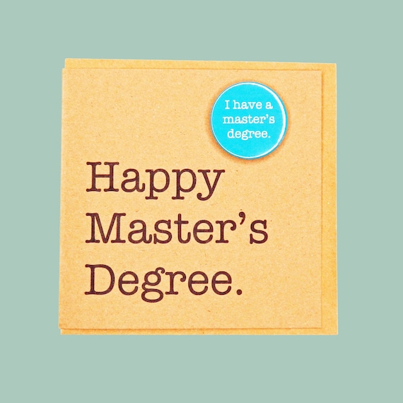 Happy Master's Degree. Congratulations masters graduation | Etsy