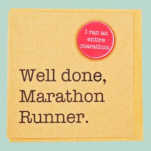 Well Done, Marathon Runner. Runner's Congratulations. Teddy Perkins ...