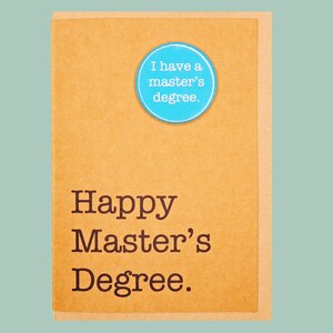 Happy Master's Degree. Congratulations Masters Graduation Card - MA Msc ...