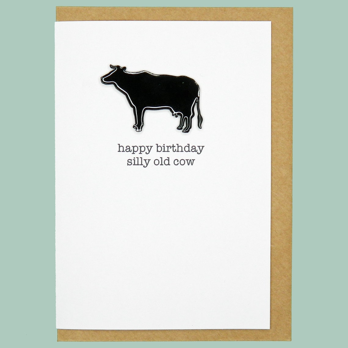 Happy Birthday Silly Old Cow. Rude Funny Teddy Perkins Hand - Etsy UK