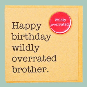 Happy Birthday Wildly Overrated Brother. Teddy Perkins - Etsy