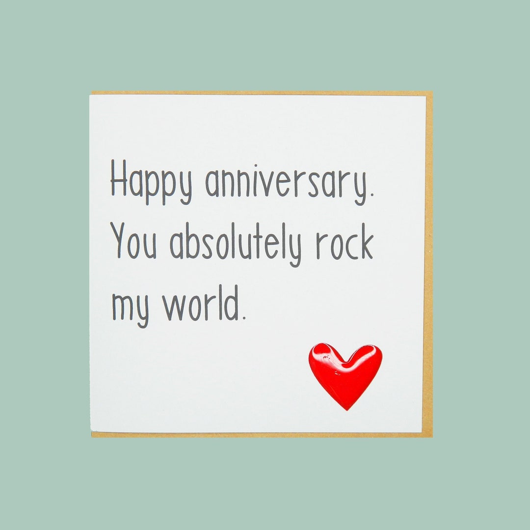 Happy Anniversary. You Absolutely Rock My World - Teddy Perkins ...