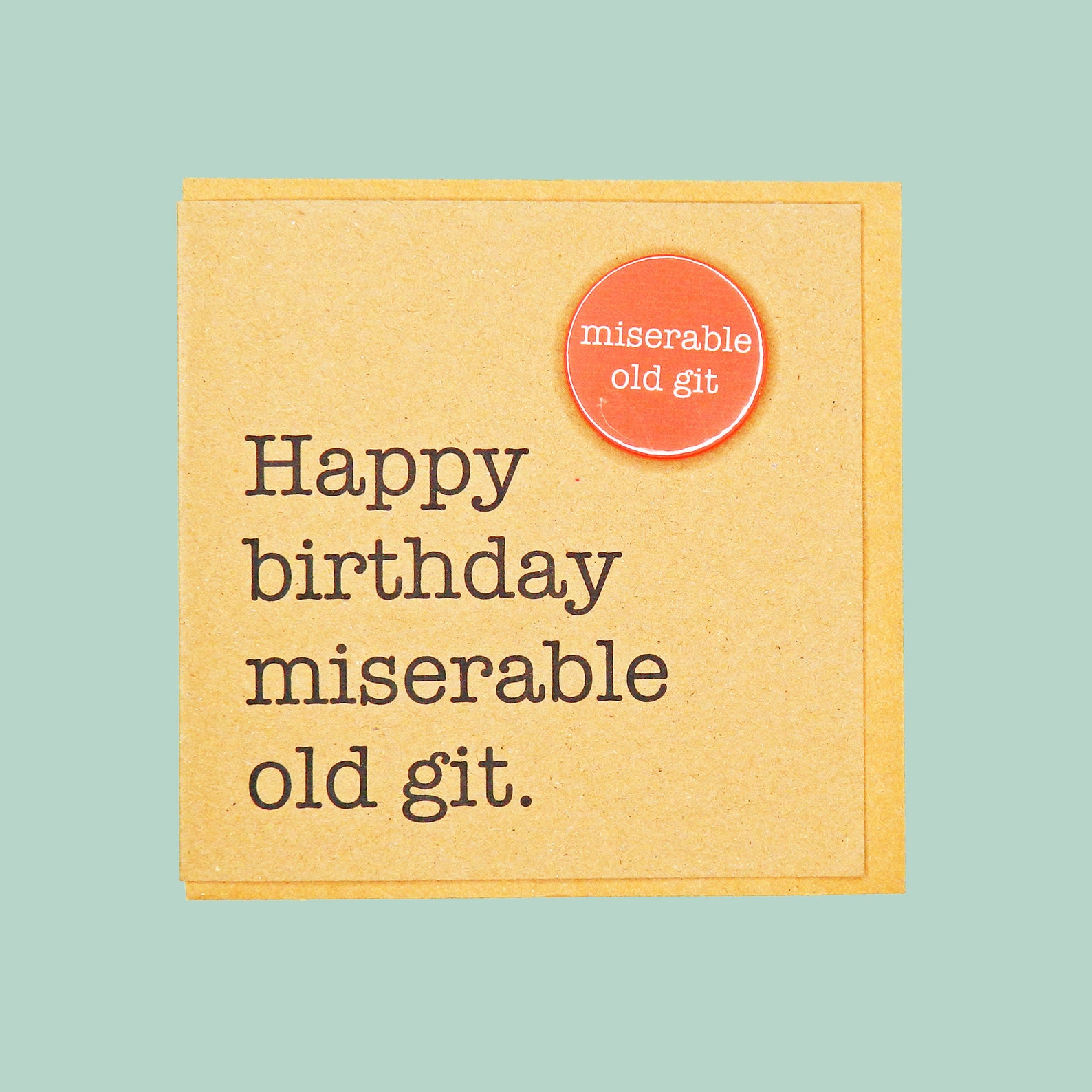 Happy Birthday Miserable Old Git. Funny Handmade Teddy - Etsy