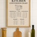 Farmhouse Kitchen Conversion Chart – Printable Wall Art | Rustic Baking ...