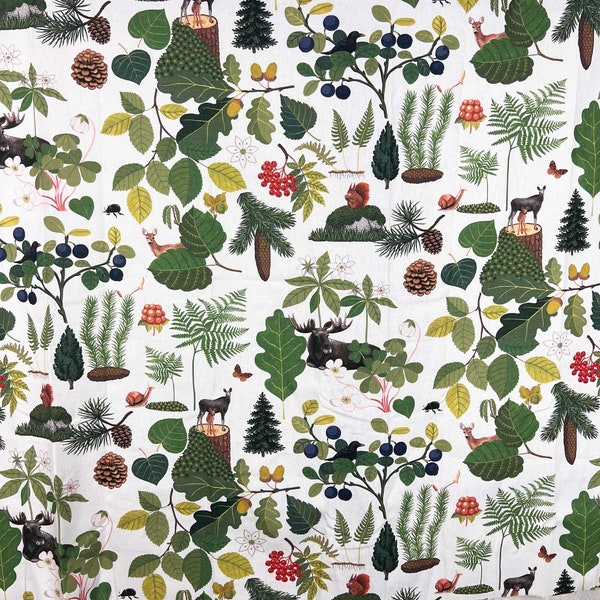 Forest Wildflower Fabric - Etsy