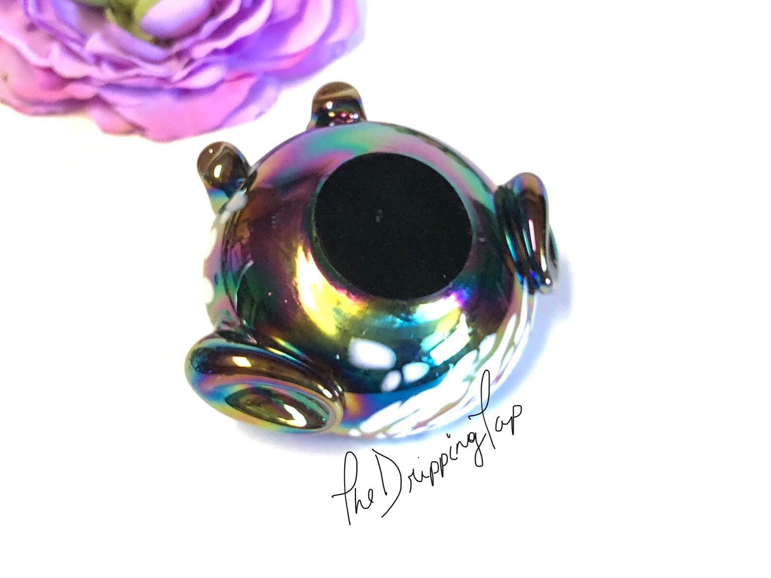 RARE Balos Glass Purple Amethyst Iridescent Frog Shaped - Etsy