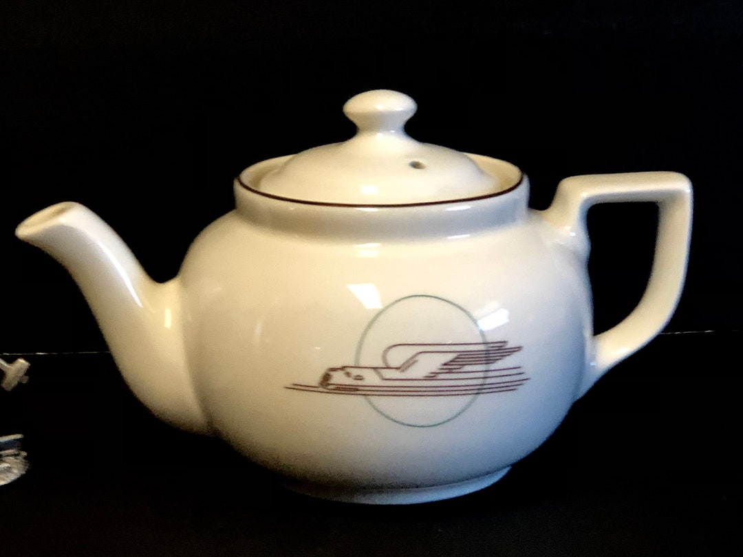 STUNNING Union Pacific RR Winged Streamliner Hall Pottery Made in USA ...