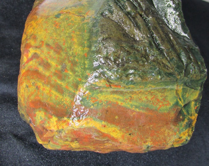 Fancy Jasper Partially Tumbled, 7 Lbs 5 Oz & 8.5", Smooth Rock, Mineral ...