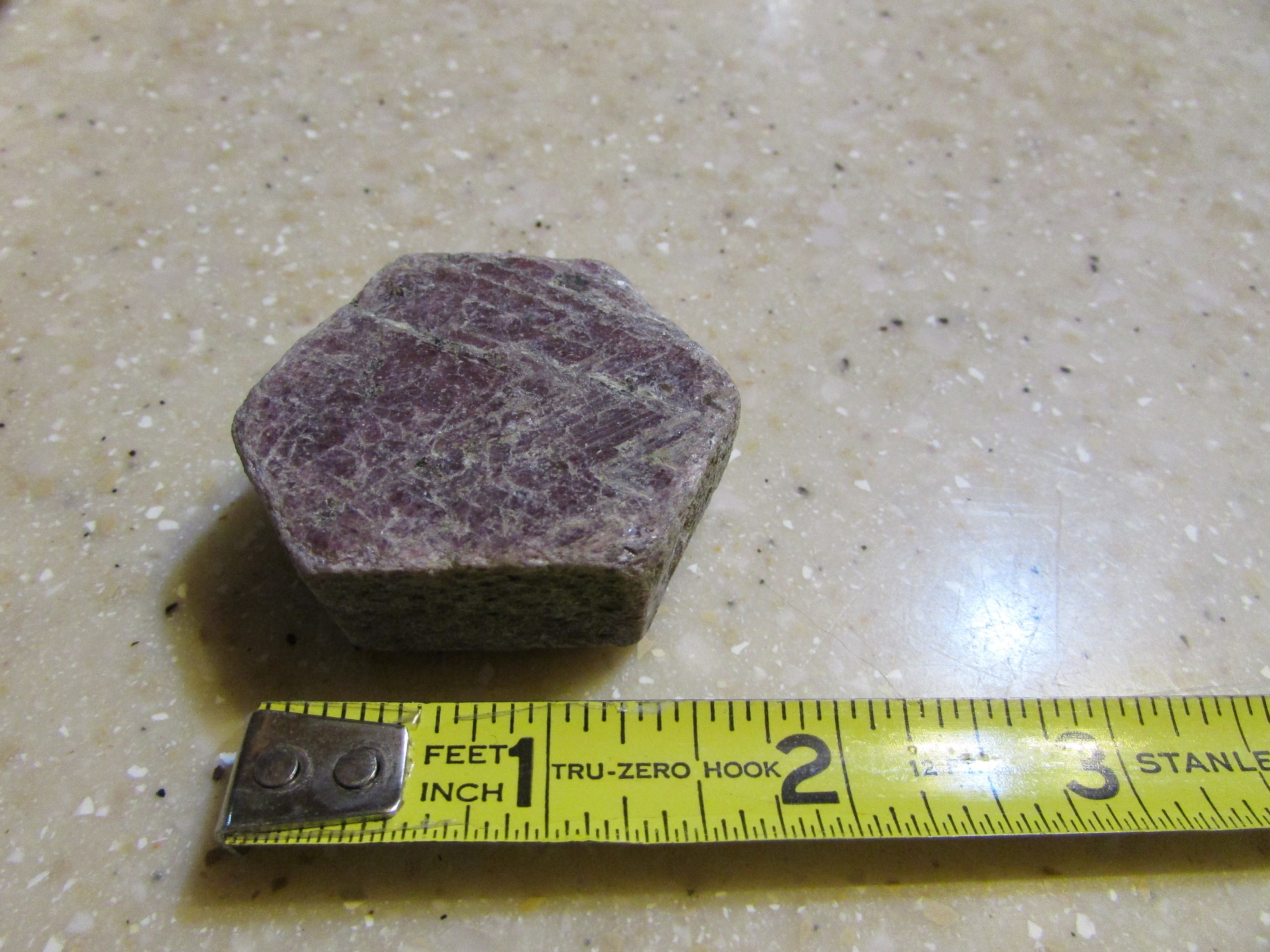 Ruby Corundum Hexagon Ruby Hexagon Stone Display Specimen | Etsy