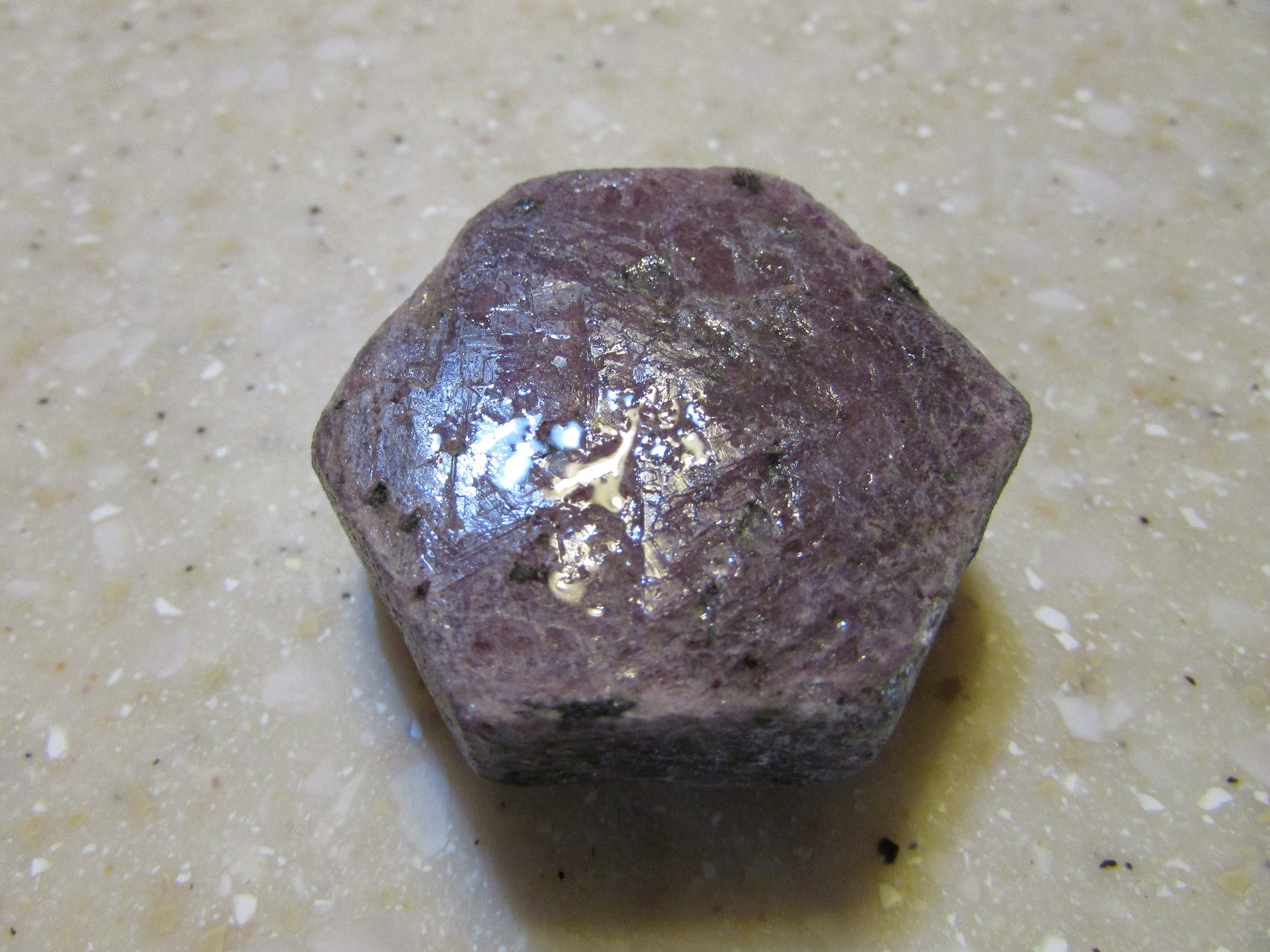 Ruby Corundum Hexagon Ruby Hexagon Stone Display Specimen | Etsy