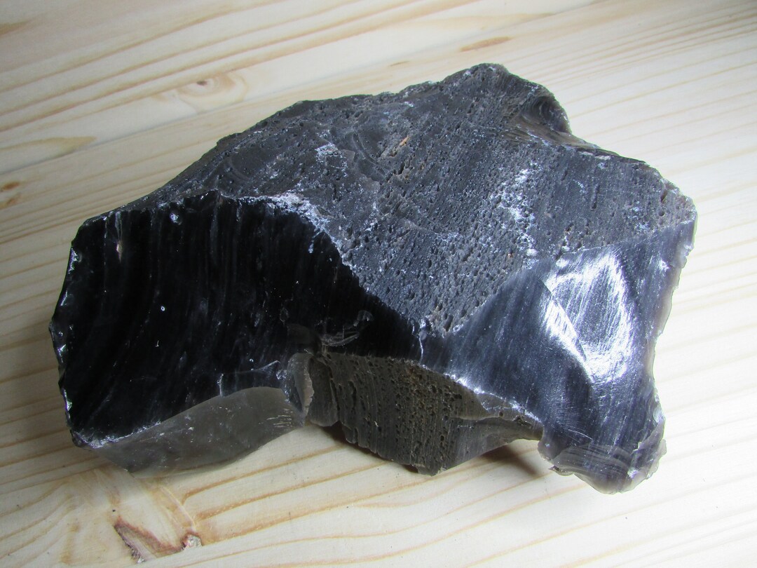 Obsidian Rough Rock, 5.5 Lbs & 8", Decorative Stone, Garden, Landscape ...