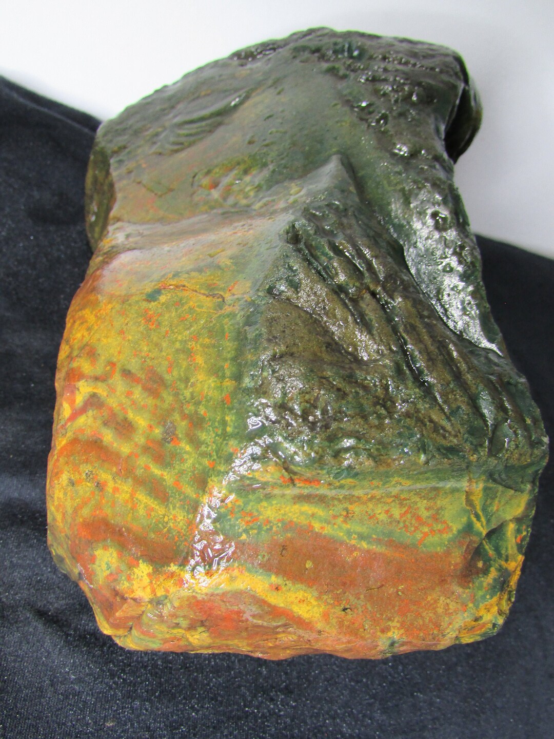 Fancy Jasper Partially Tumbled, 7 Lbs 5 Oz & 8.5", Smooth Rock, Mineral ...